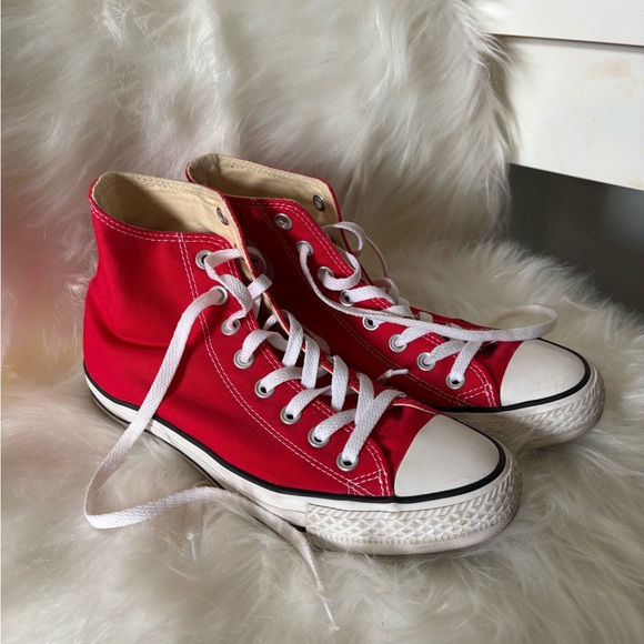 Converse | Shoes | Red Chuck Taylor All Star Canvas Converse | Poshmark